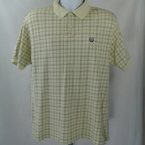 Chaps | Shirts | Ralph Lauren Chaps Yellow Black Plaid Golf Shirt ...